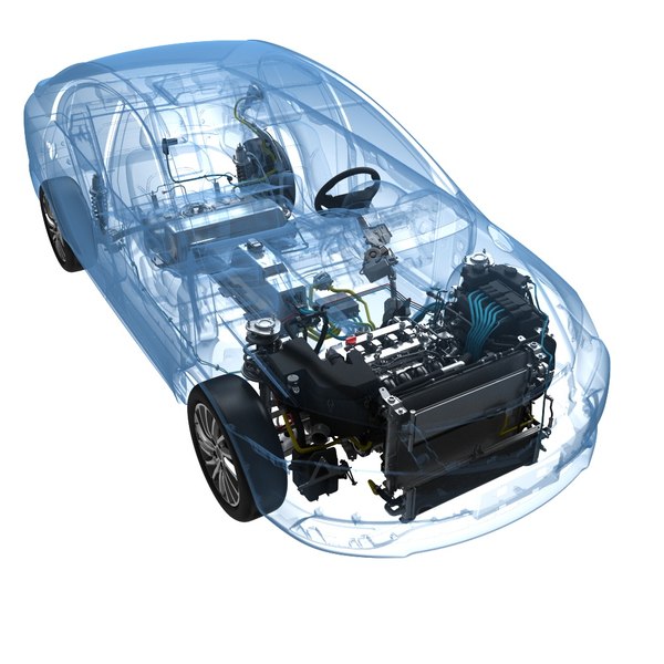 modelo 3d Rayos X de chasis y coches eléctricos Rayos X de chasis y ...