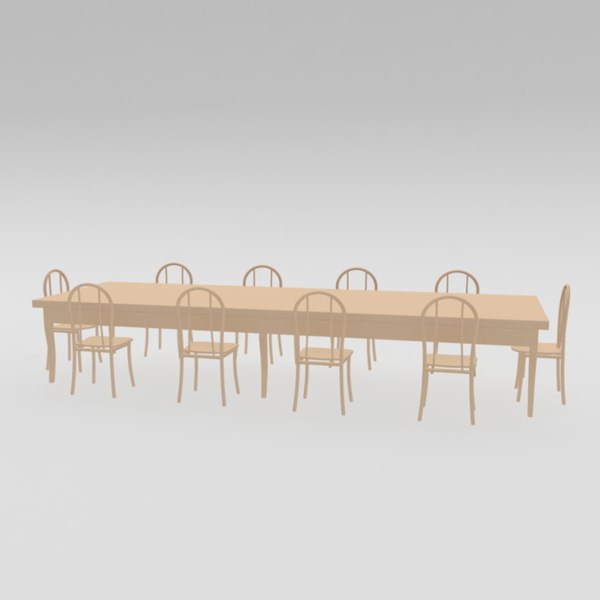 Dining table uv model - TurboSquid 1378237