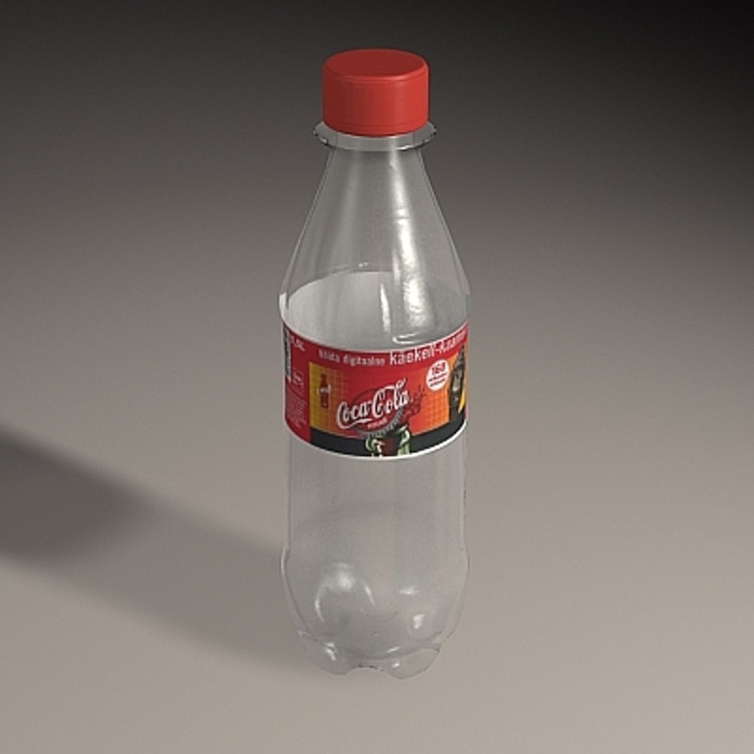 Plastic Coca-cola Bottle 3d Model