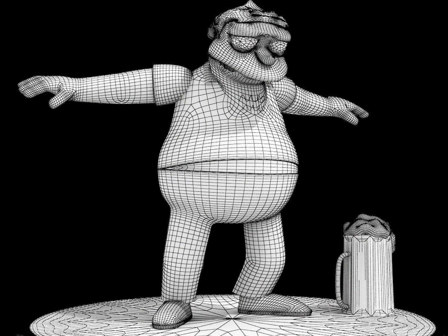 Barney Gumble 3d Max