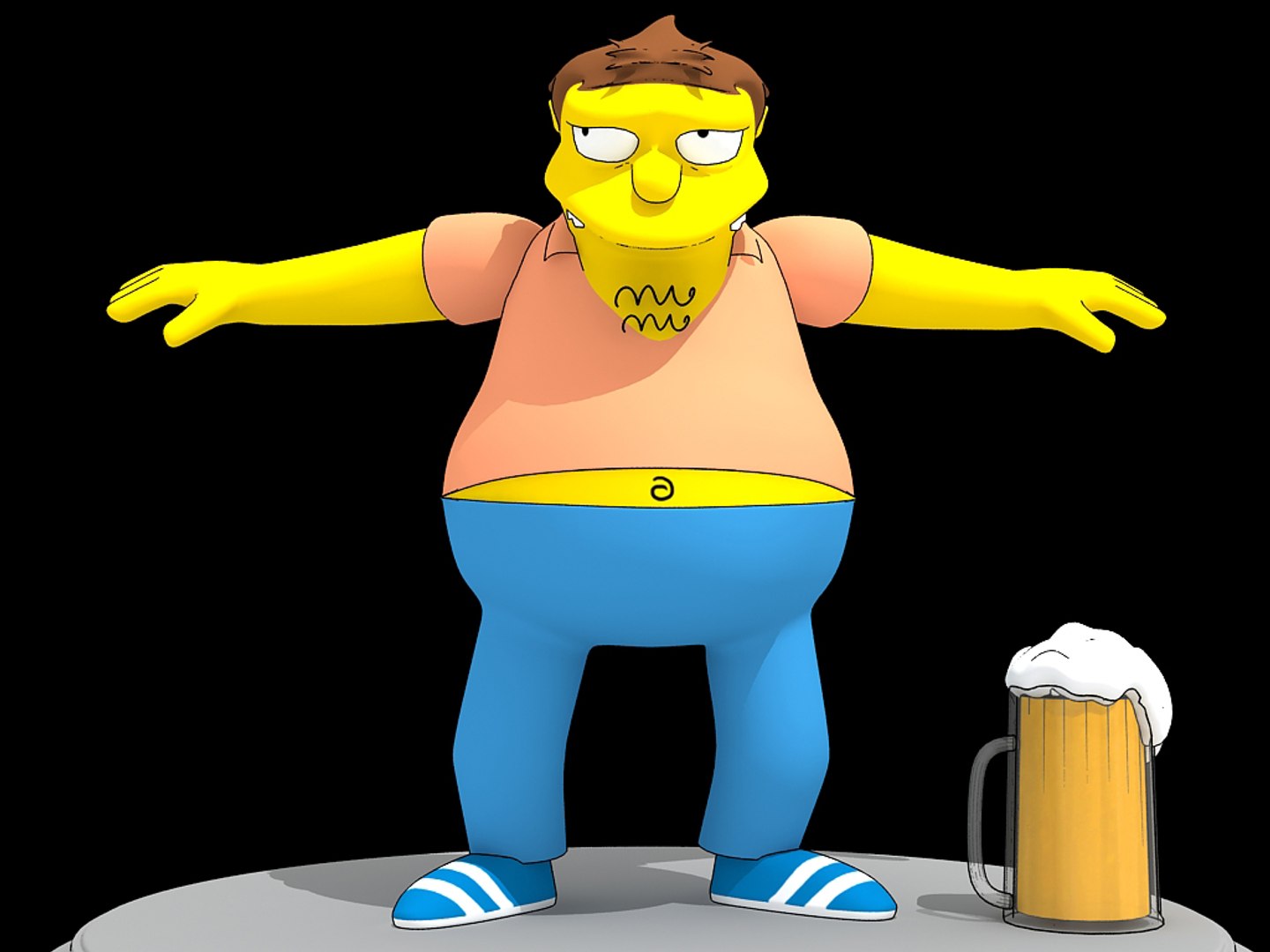 Barney Gumble 3d Max