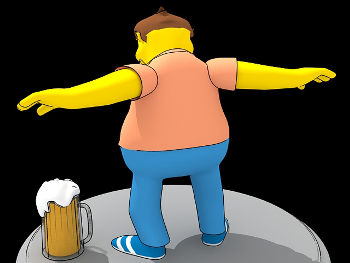 Barney Gumble 3d Max