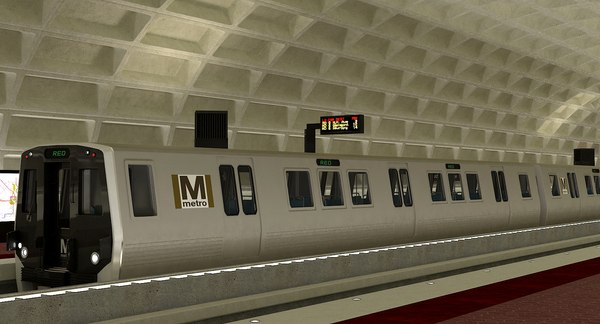 subway station metro 3d model