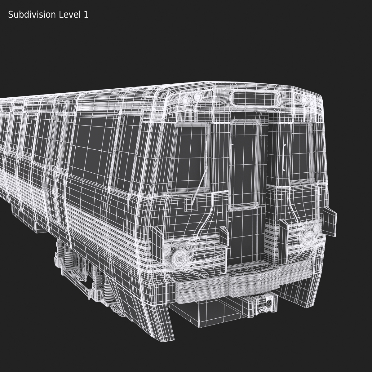 subway station metro 3d model