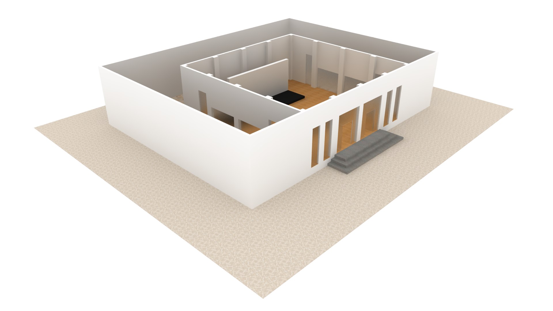 3D Venue Ballroom Layout Model - TurboSquid 1949014
