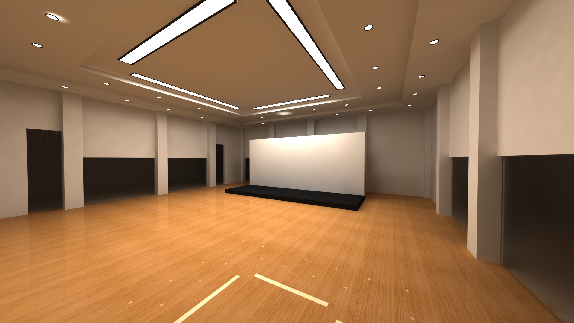 3D Venue Ballroom Layout Model - TurboSquid 1949014