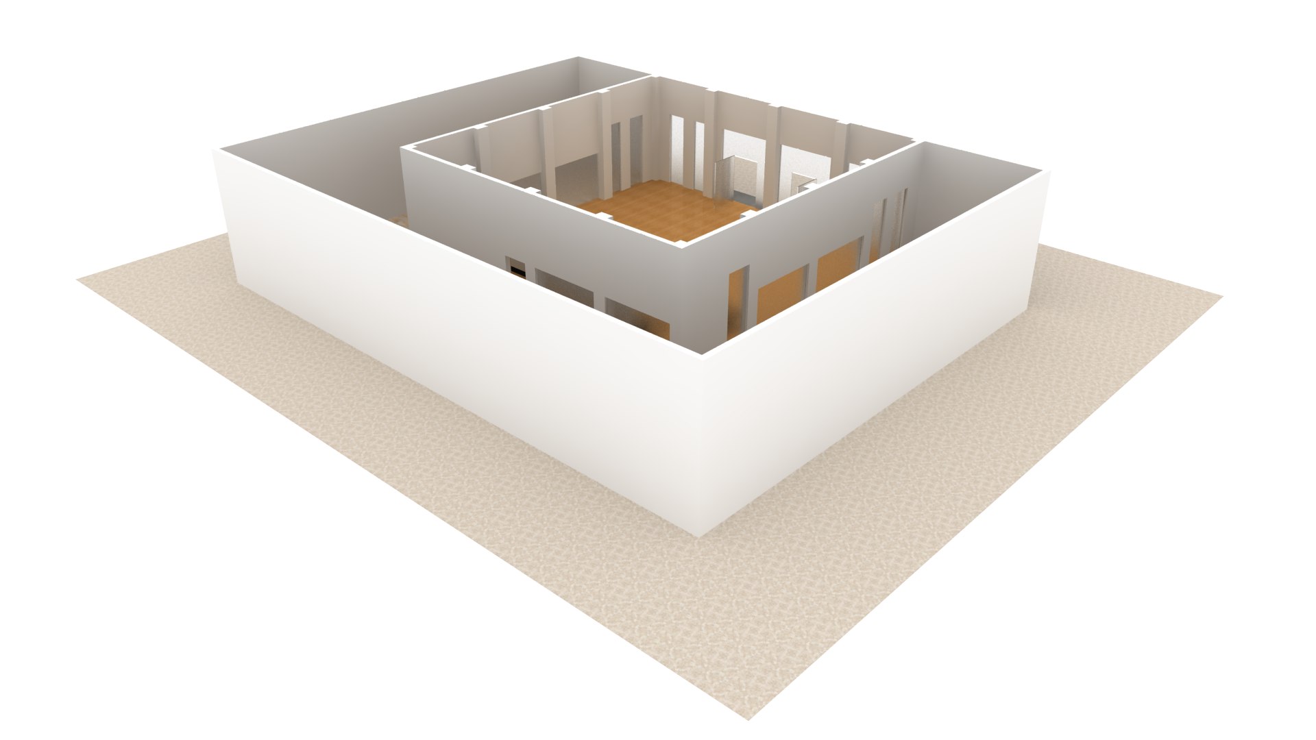 3D Venue Ballroom Layout Model - TurboSquid 1949014