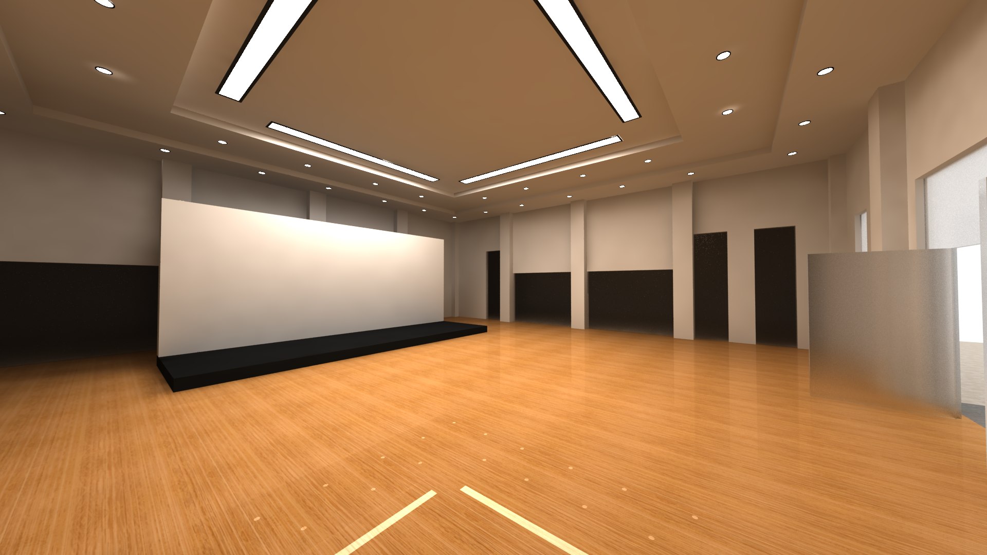 3D Venue Ballroom Layout Model - TurboSquid 1949014