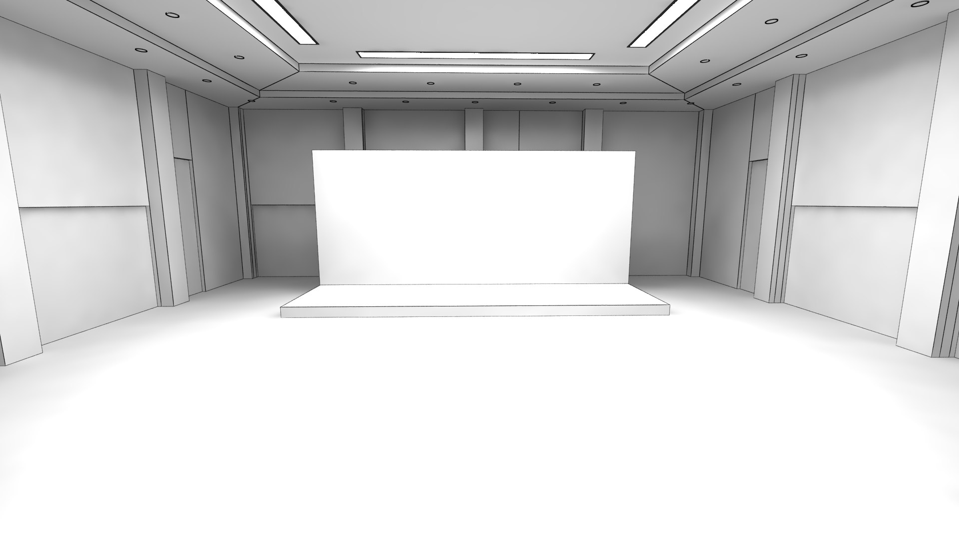 3D Venue Ballroom Layout Model - TurboSquid 1949014