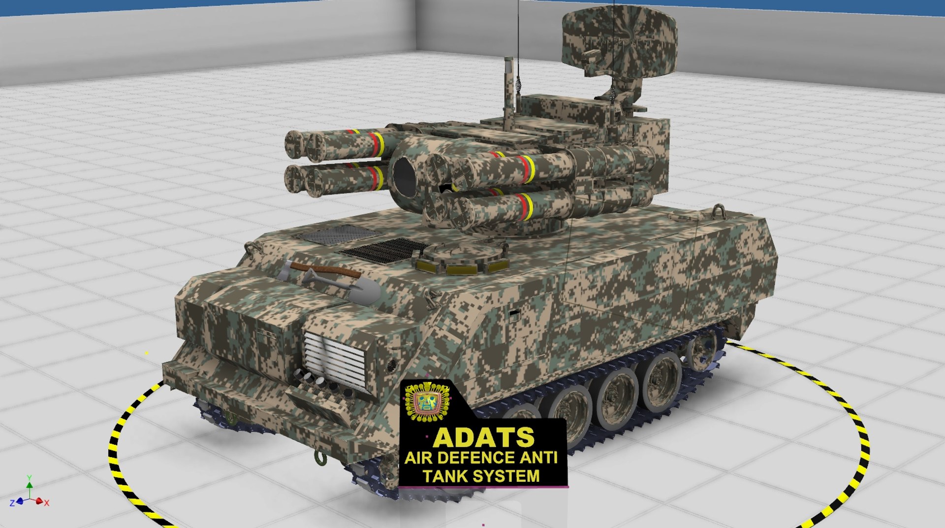 3D Air Defense Anti-tank Adats - TurboSquid 1288561