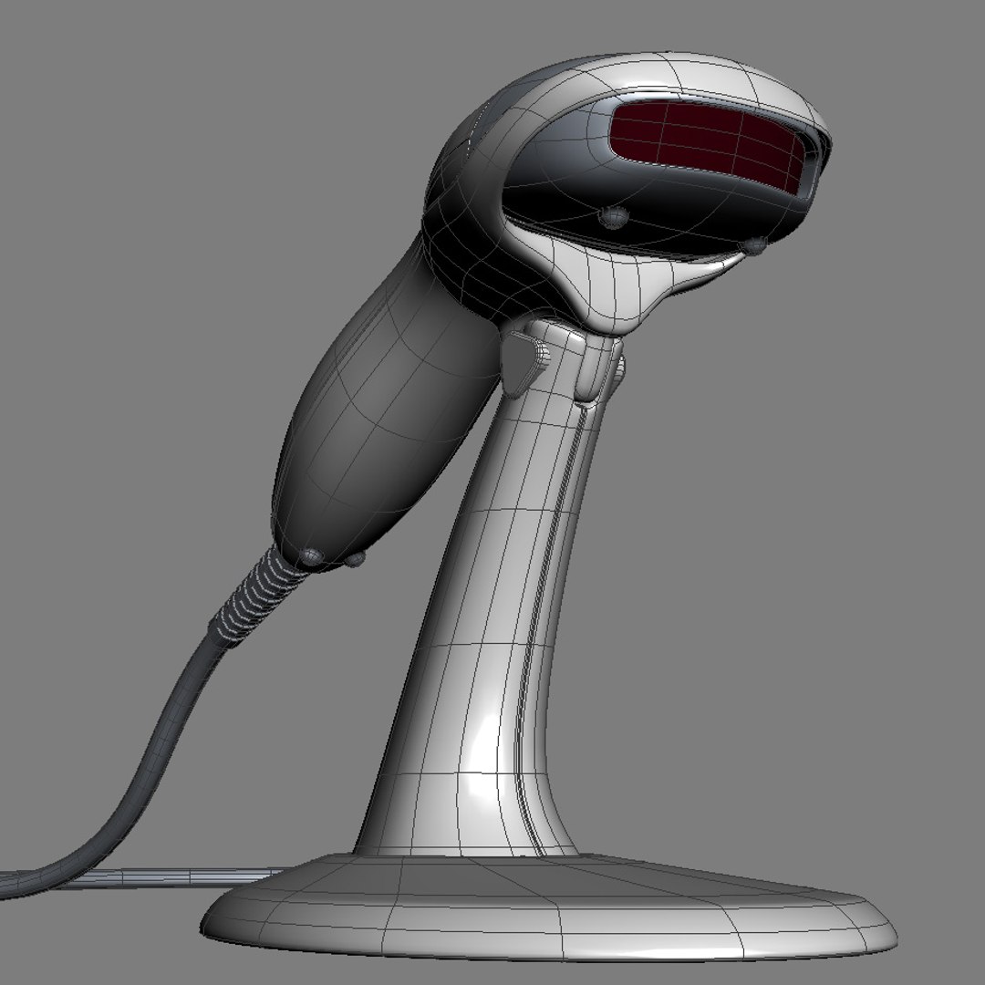 cash register scanner bar 3d model