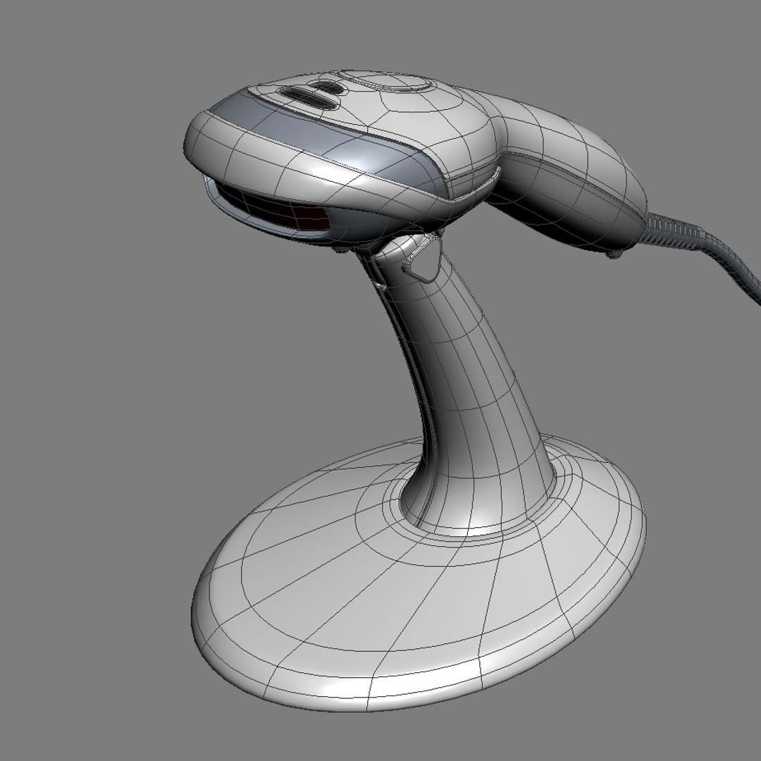 cash register scanner bar 3d model