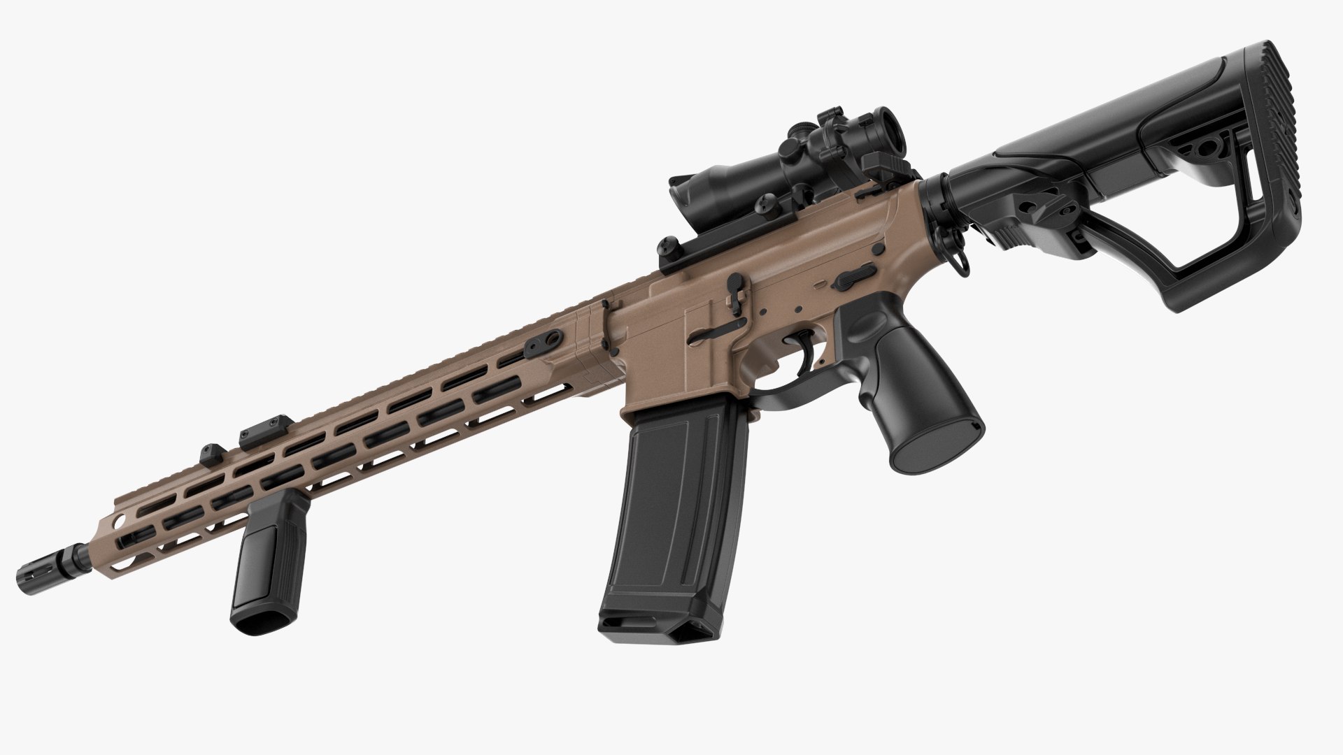 3D Model Daniel Defense DDM4 Assault Rifle No Materials - TurboSquid ...
