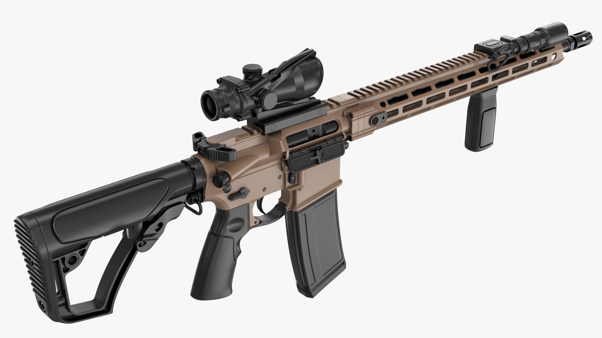 3D model Daniel Defense DDM4 Assault Rifle No Materials - TurboSquid ...