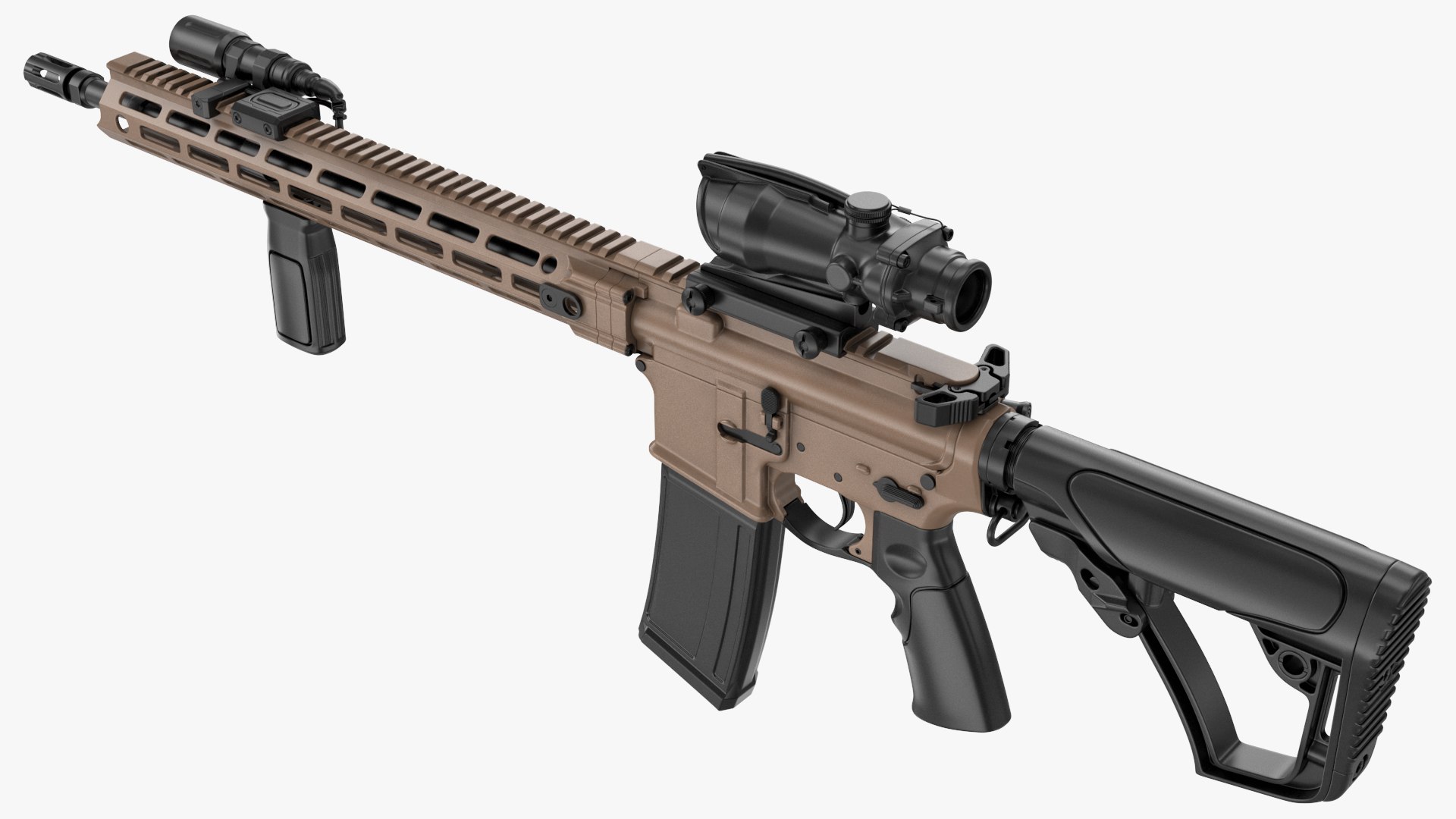 3D Model Daniel Defense DDM4 Assault Rifle No Materials - TurboSquid ...