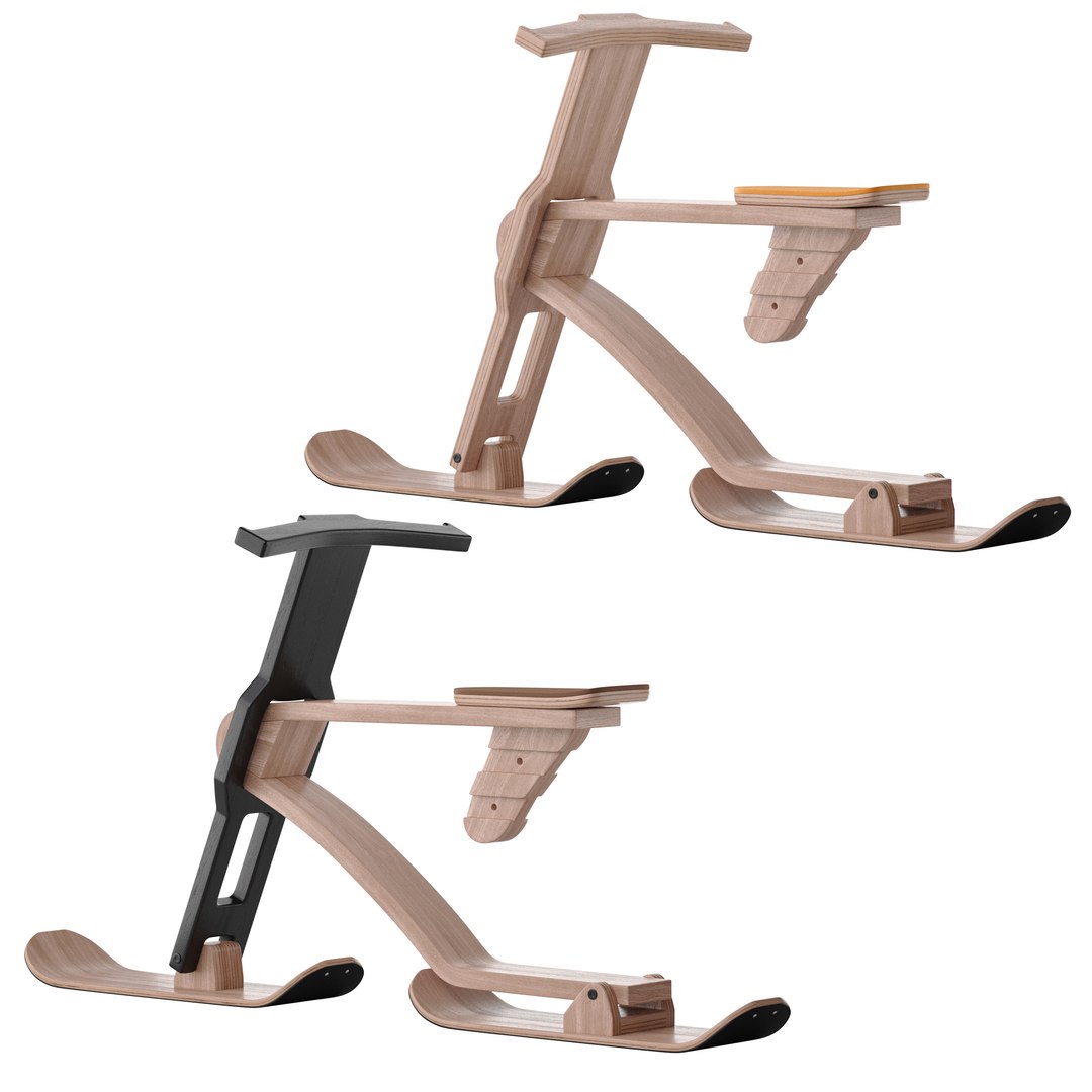 3D Kids Snow Bike WIU SNOW BALANCE BIKE Model - TurboSquid 1979393