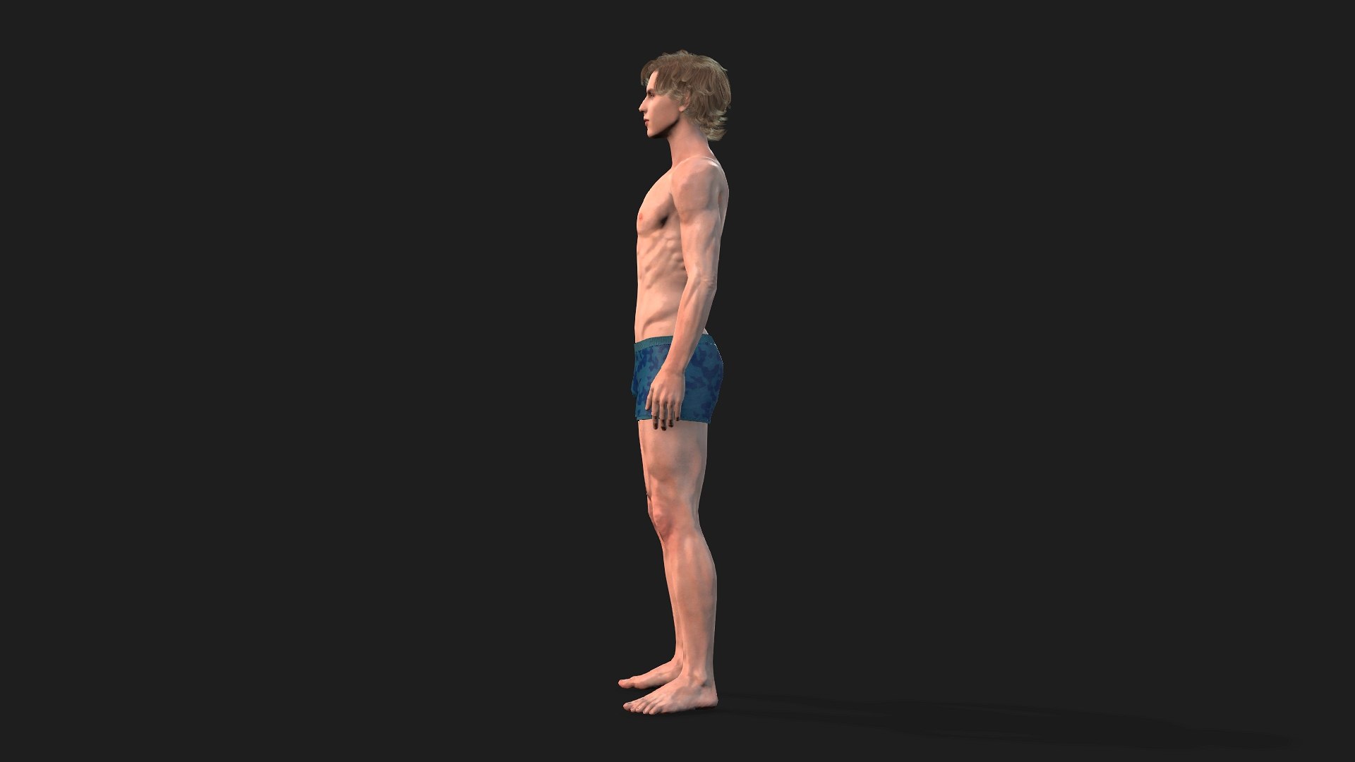 3D Realistic Male Model Fully Rigged And Animation Ready Model ...