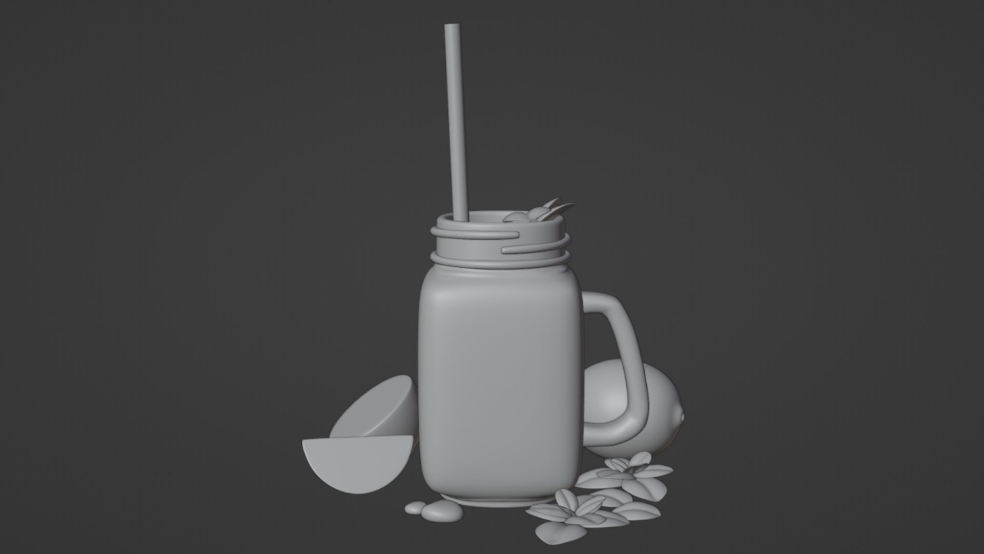 3D Iced Lemon Tea 001 - TurboSquid 2243052