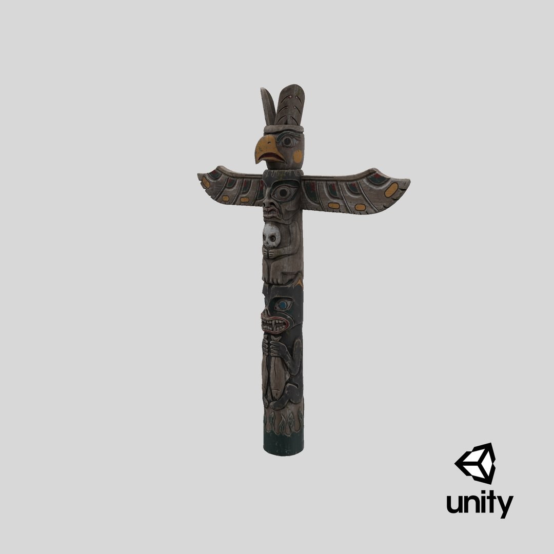 Totem Pole PBR 3D - TurboSquid 1754845