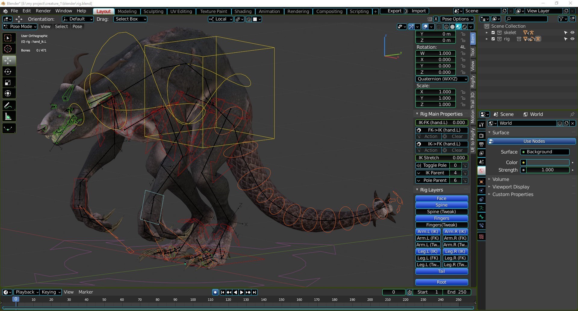 Animations creature 3D model - TurboSquid 1648867