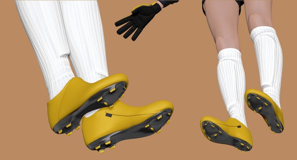 sculpt female cartoon goal 3d model