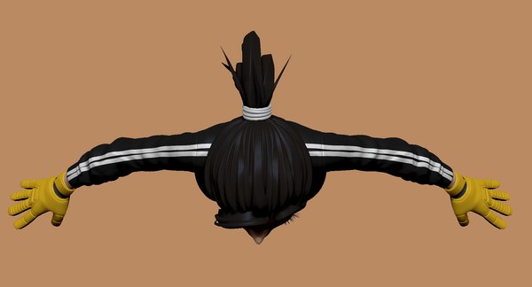 sculpt female cartoon goal 3d model