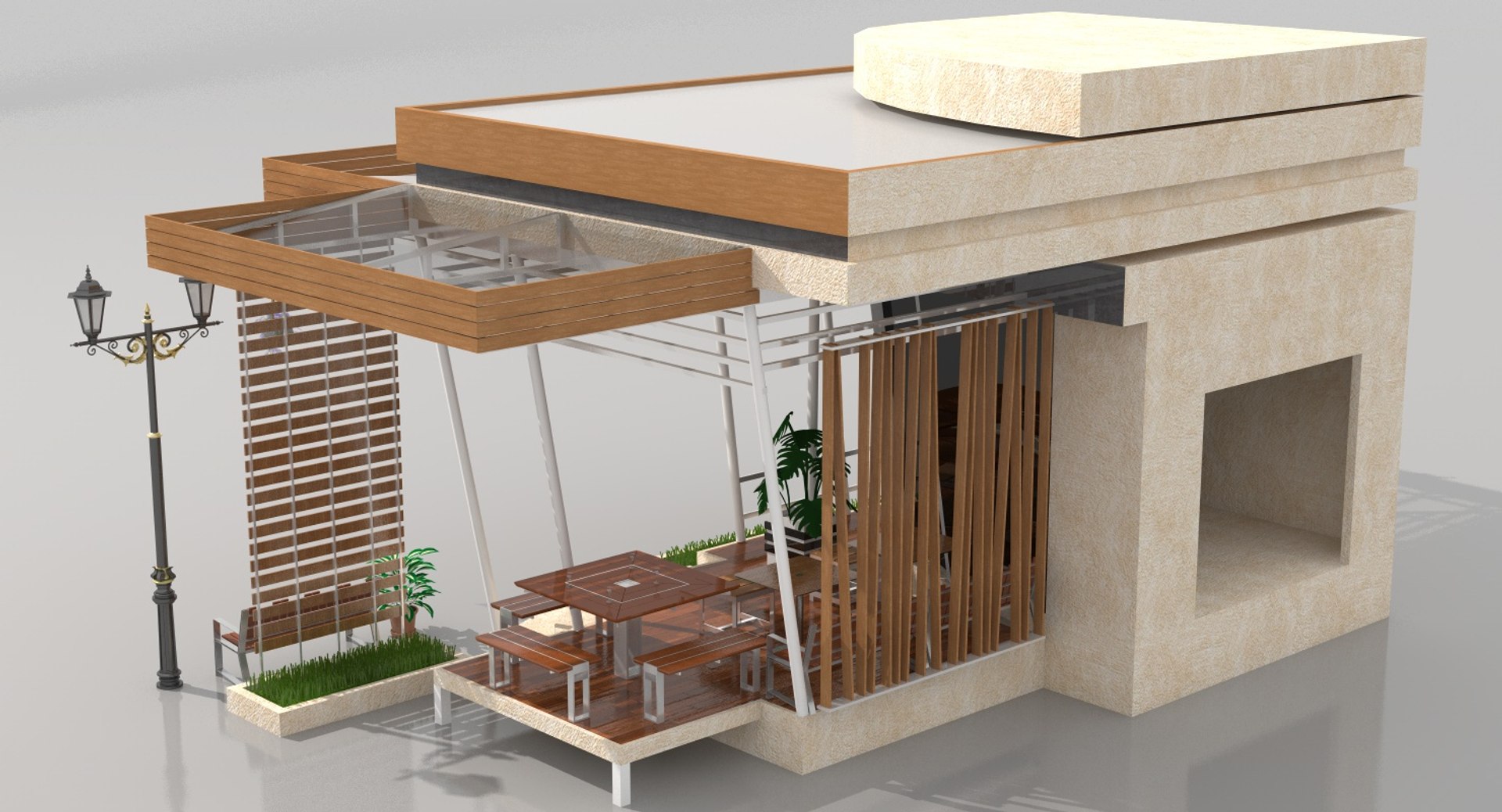 3D Coffee Shop Model - TurboSquid 1407202