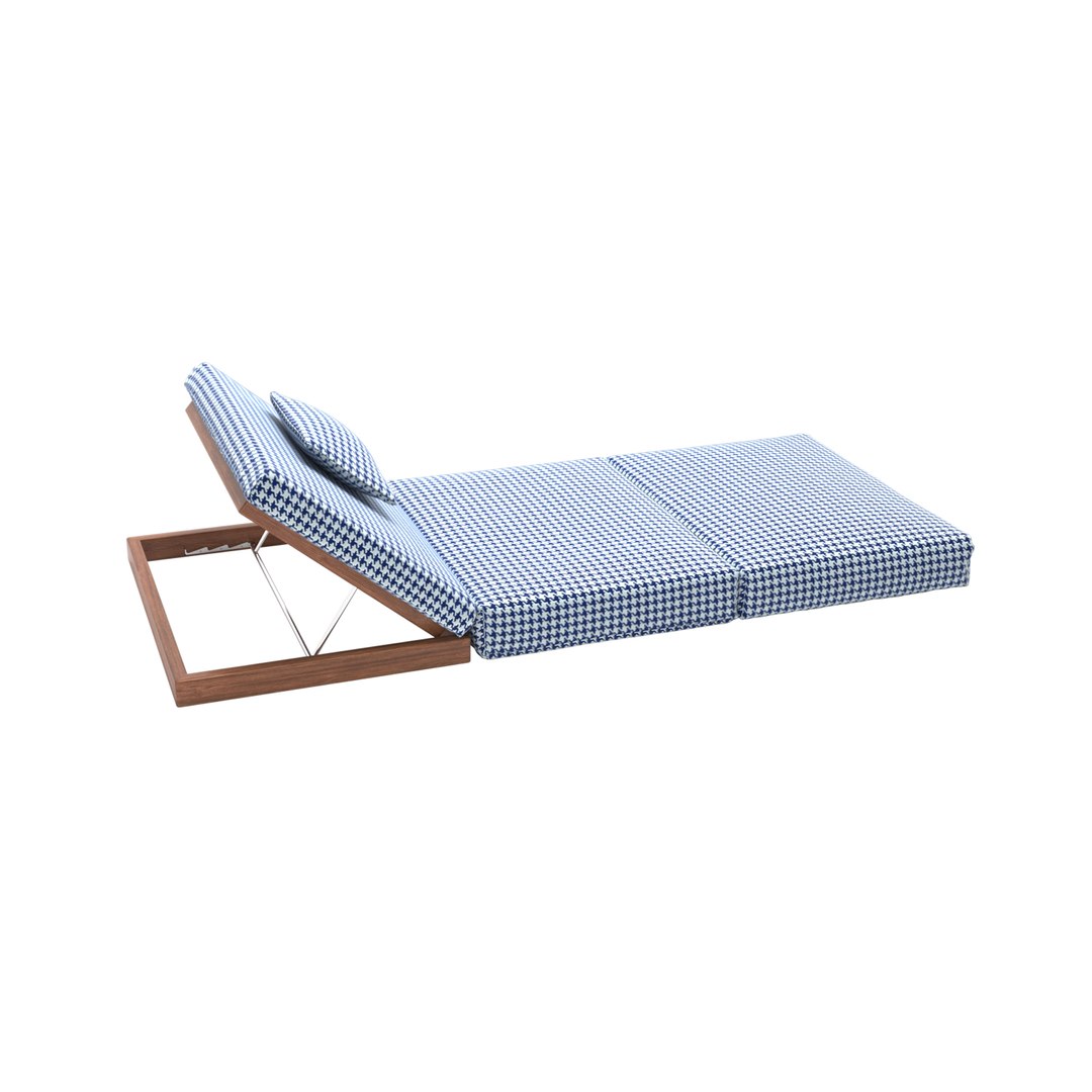 3D Exteta Sunset Recliner Mahogany Sun Lounger Daybed Model ...