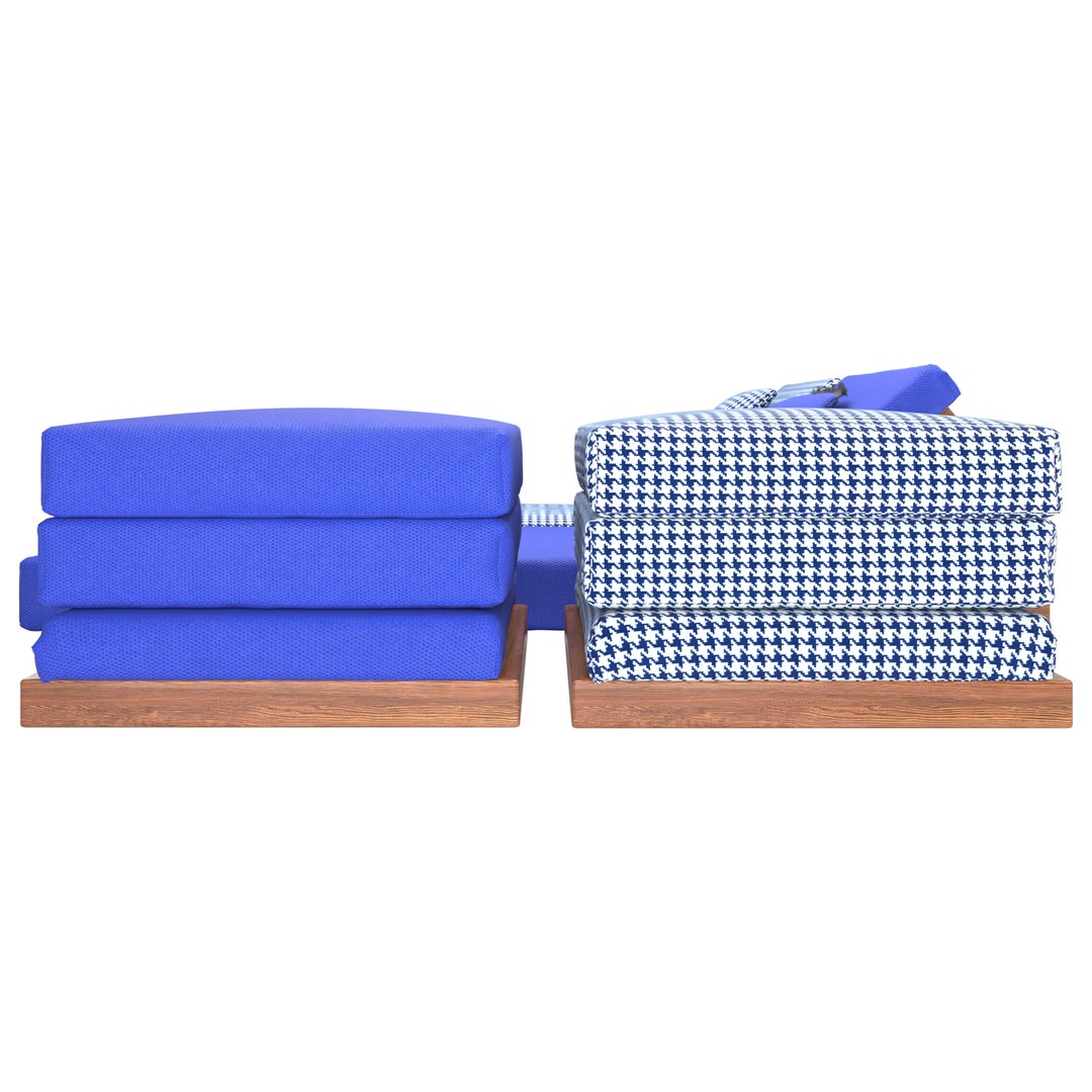 3D Exteta Sunset Recliner Mahogany Sun Lounger Daybed Model ...