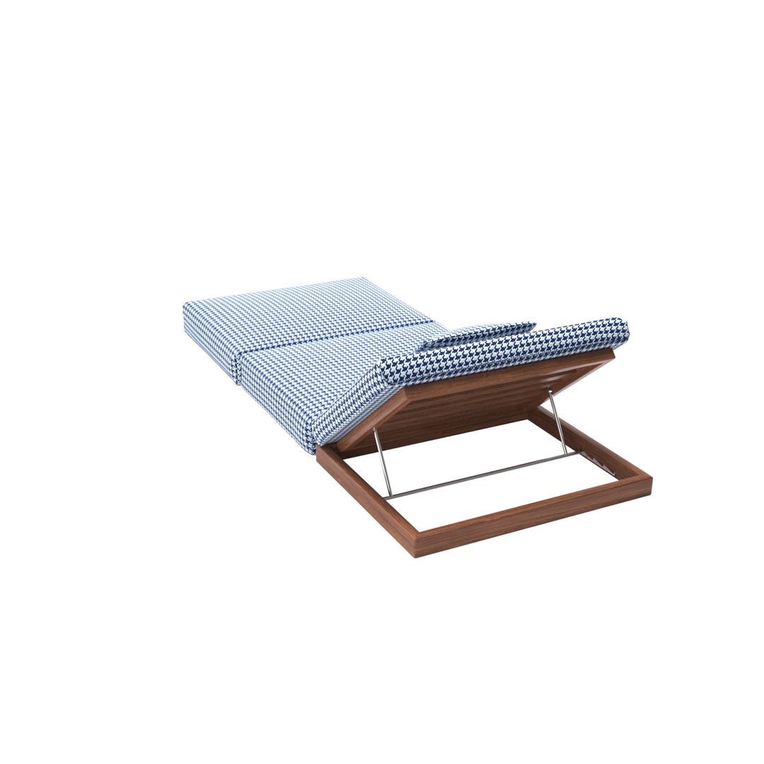 3D Exteta Sunset Recliner Mahogany Sun Lounger Daybed Model ...