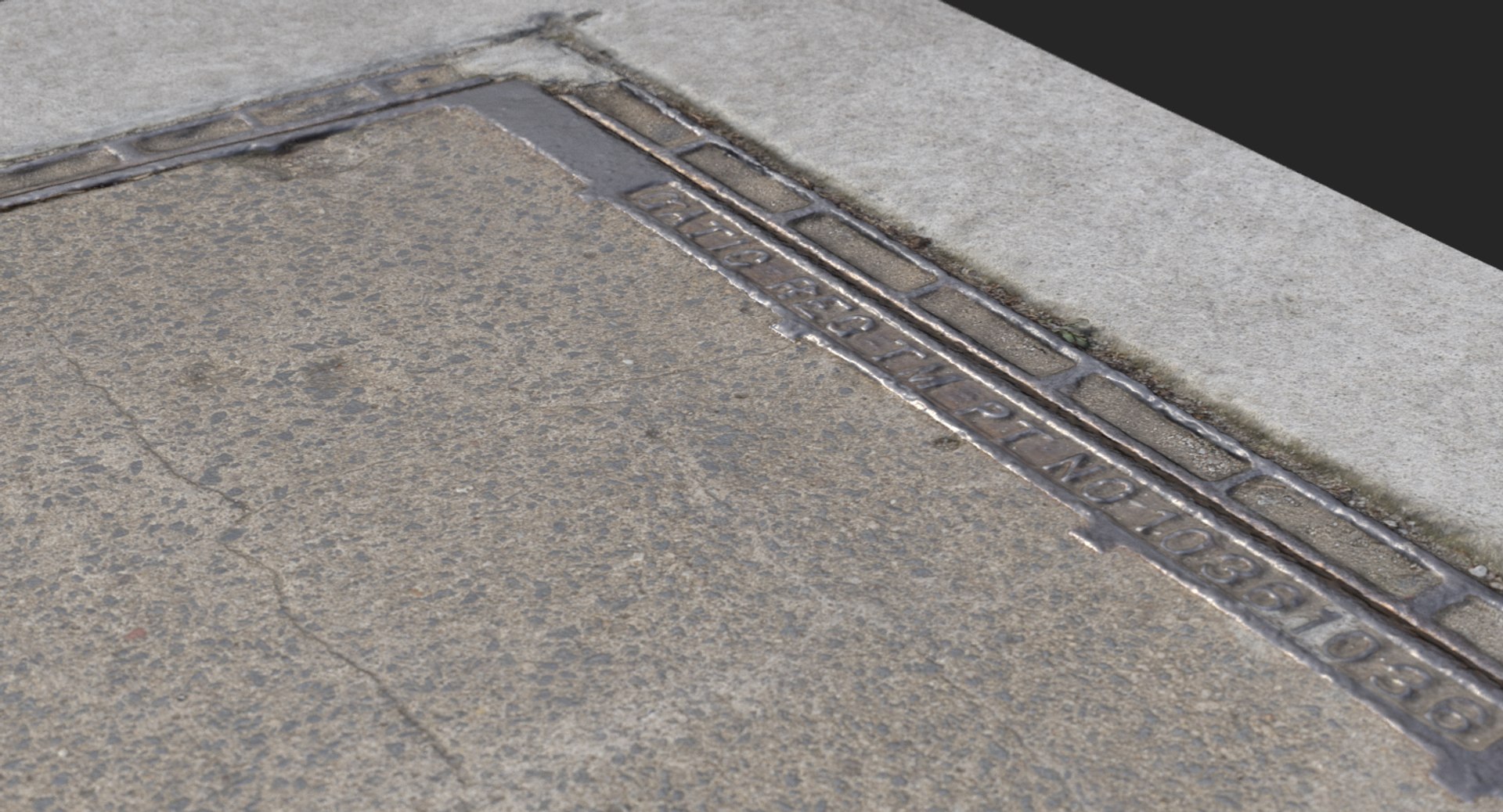 3D concrete utility cover 8k - TurboSquid 1419137