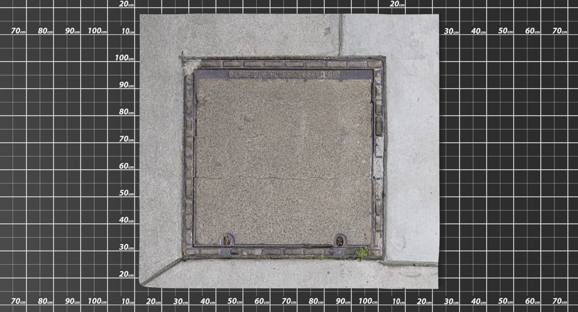 3D concrete utility cover 8k - TurboSquid 1419137