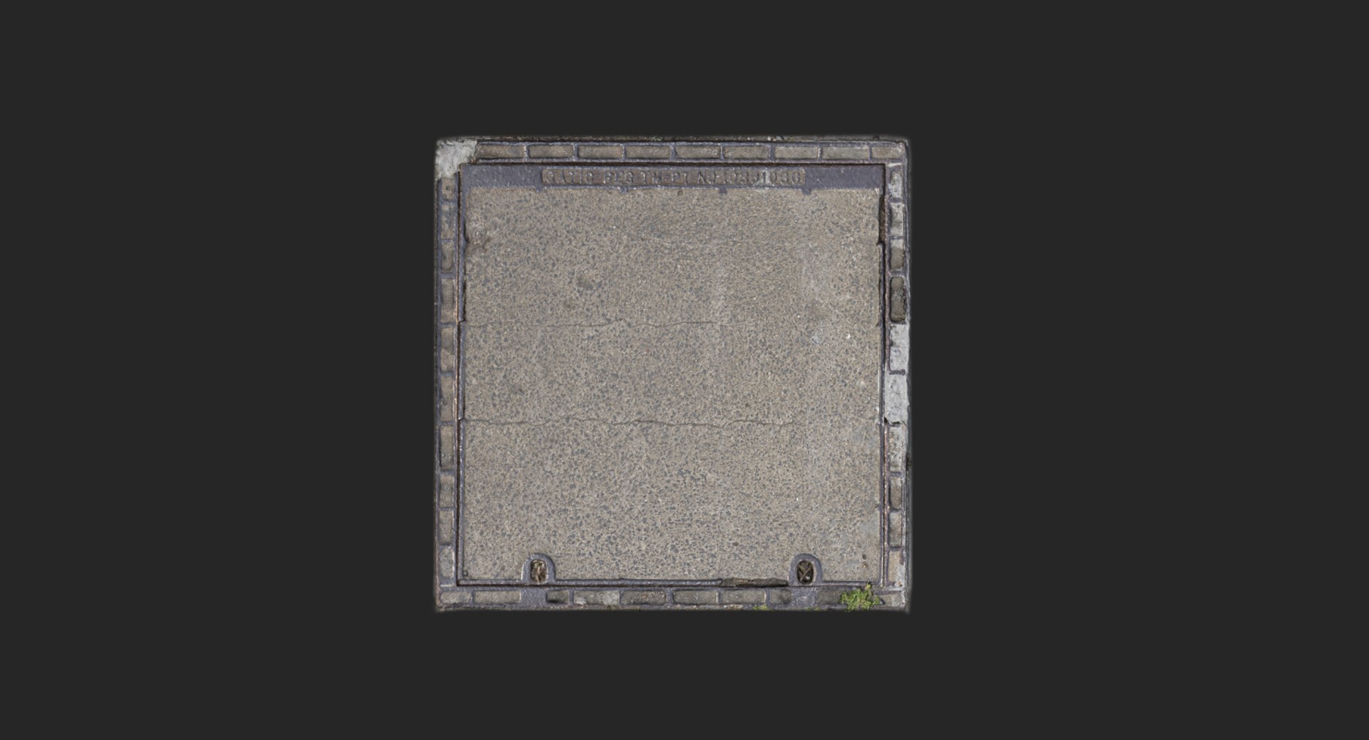 3D concrete utility cover 8k - TurboSquid 1419137
