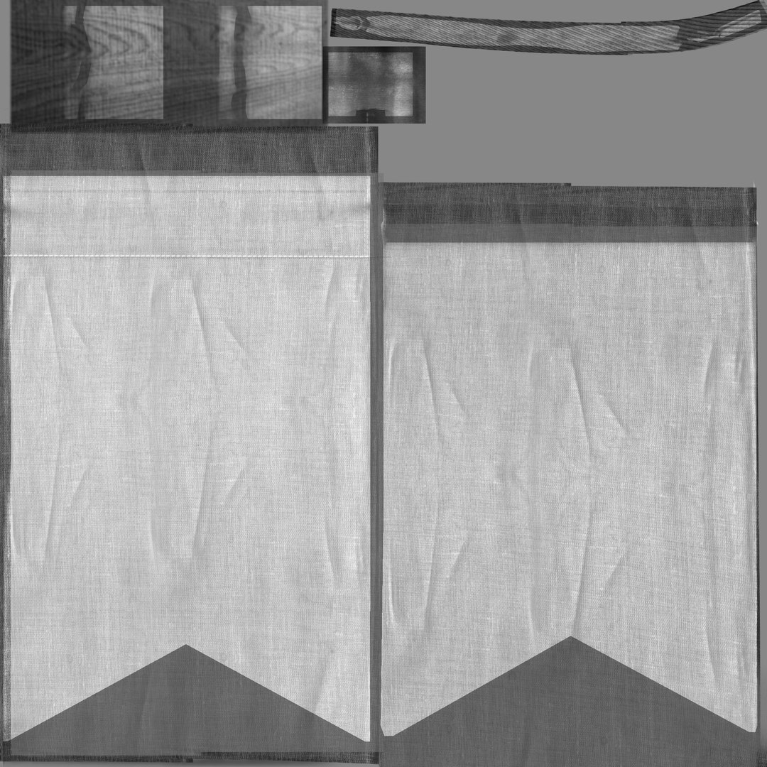 Wall Hanging Banners 2 3D - TurboSquid 2076048