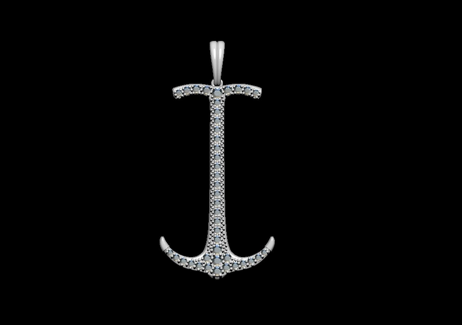 3D Diamond Anchor Pendant Model - TurboSquid 2387491