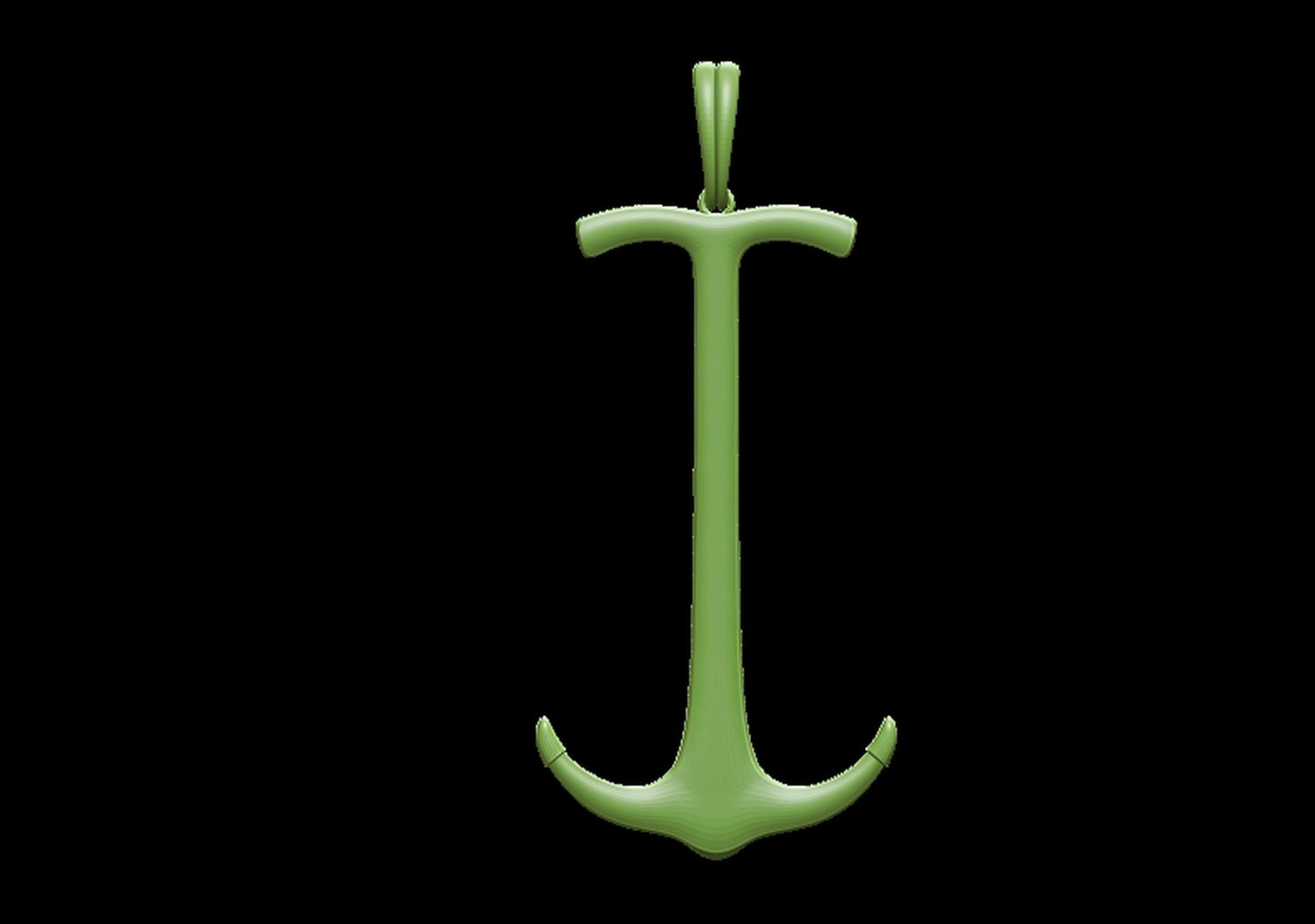 3D Diamond Anchor Pendant Model - TurboSquid 2387491