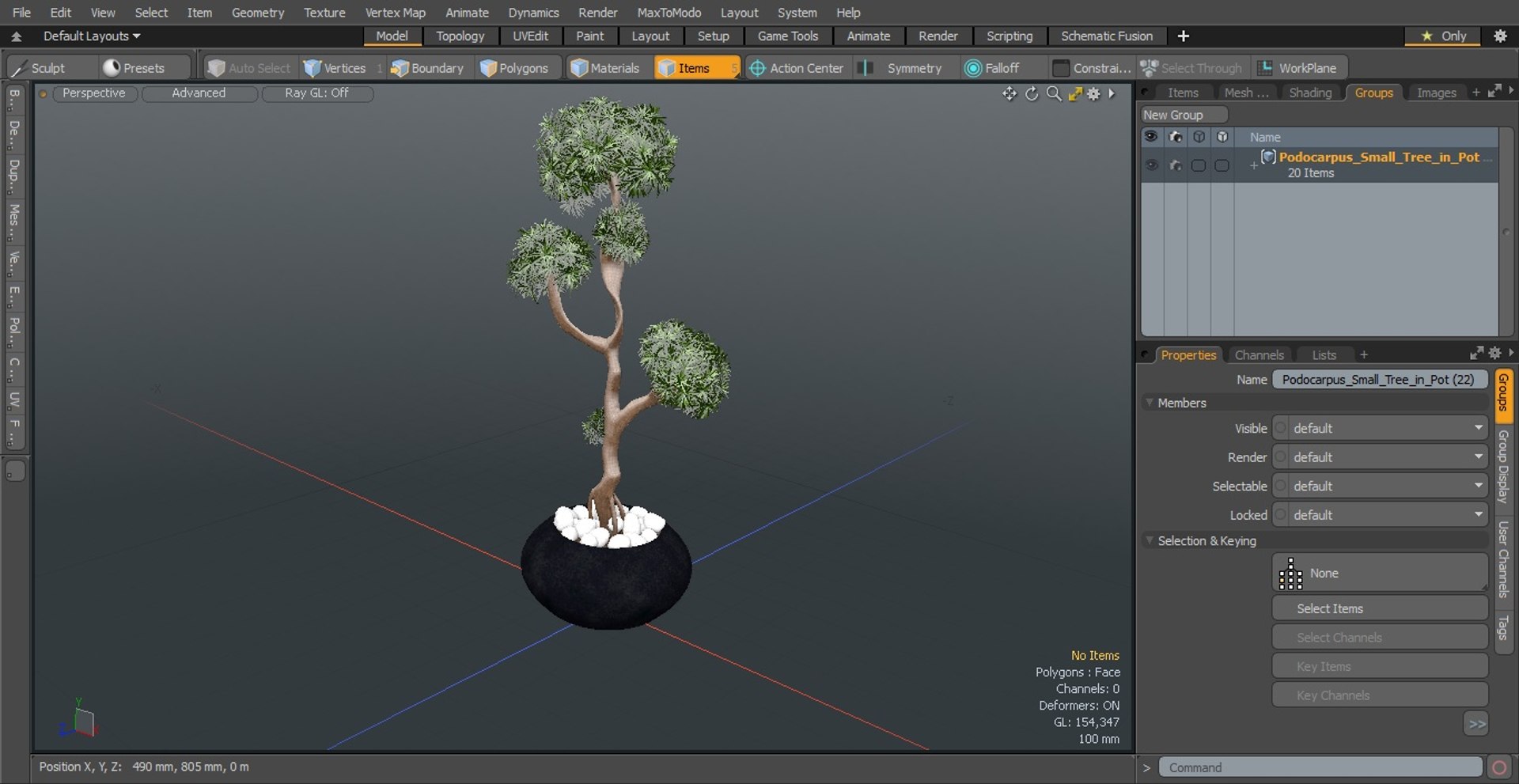 3D Model Podocarpus Small Tree In Pot - TurboSquid 1789461