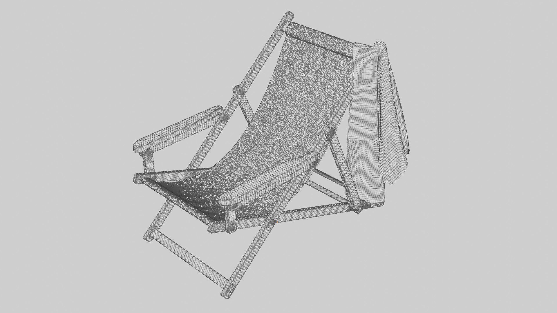 Beach Chair With Towel 3D Model - TurboSquid 1882894