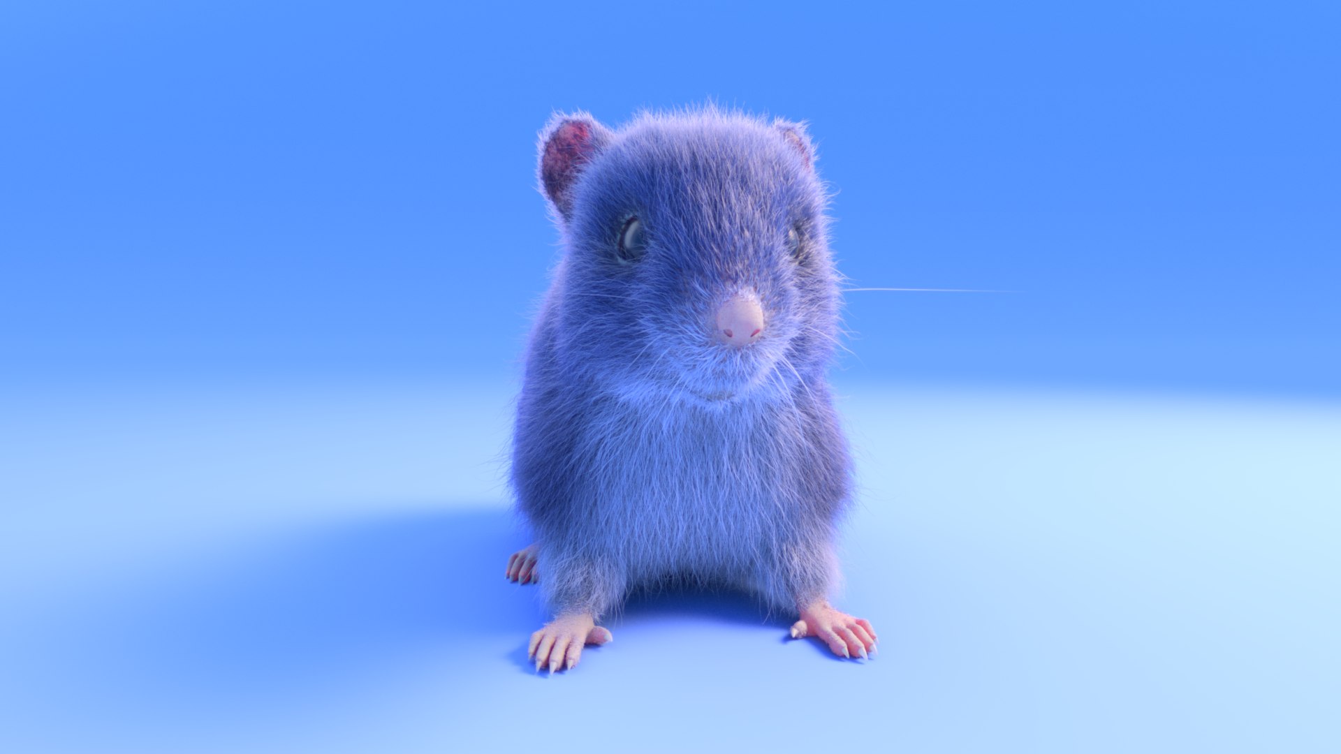 3D Grey Mouse - Fur - TurboSquid 1301416