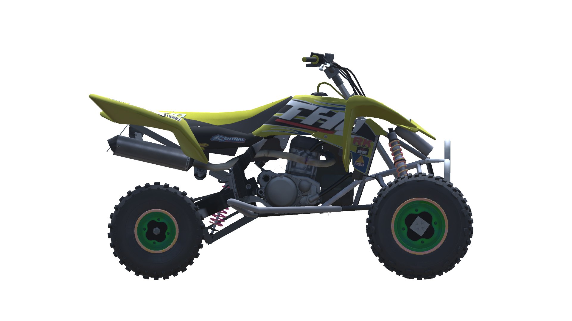 3D Model 011-Dakumoto 450-Quad-Bike-Quad-ATV-Bike-low Poly Game Ready ...