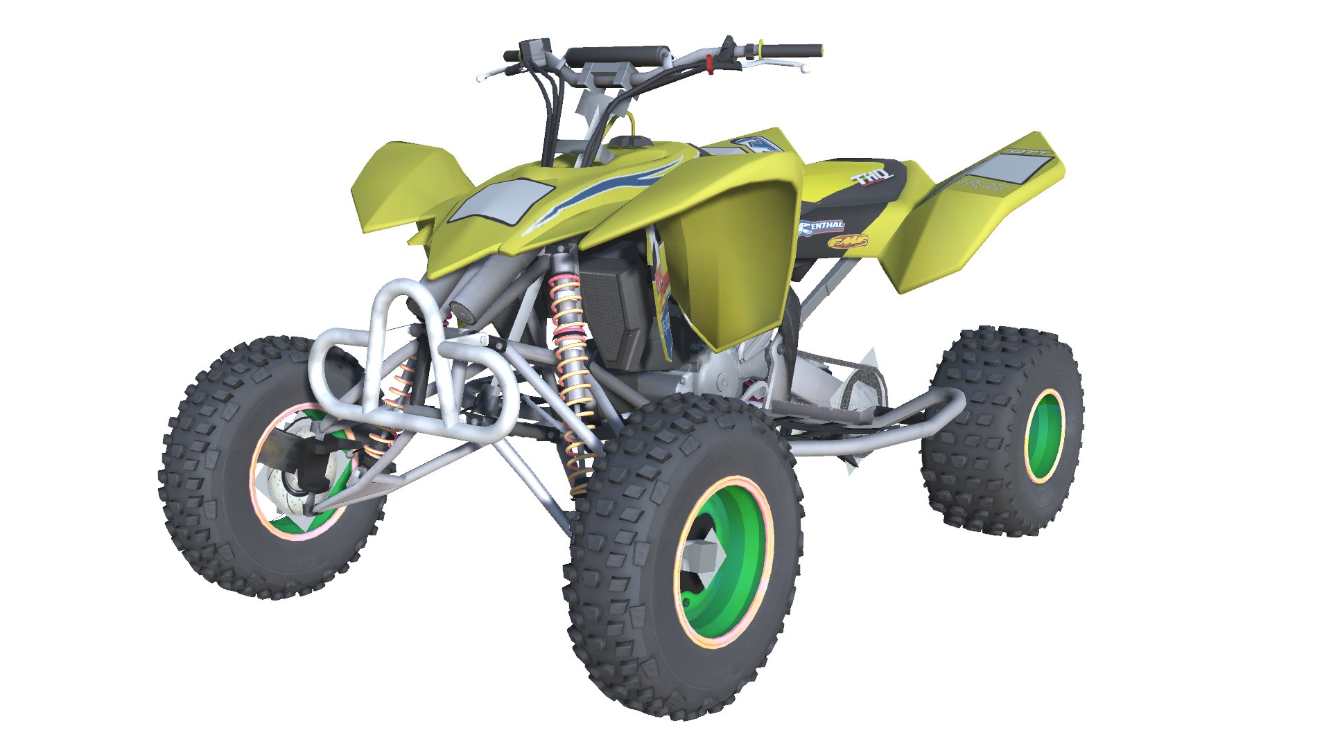 3D Model 011-Dakumoto 450-Quad-Bike-Quad-ATV-Bike-low Poly Game Ready ...
