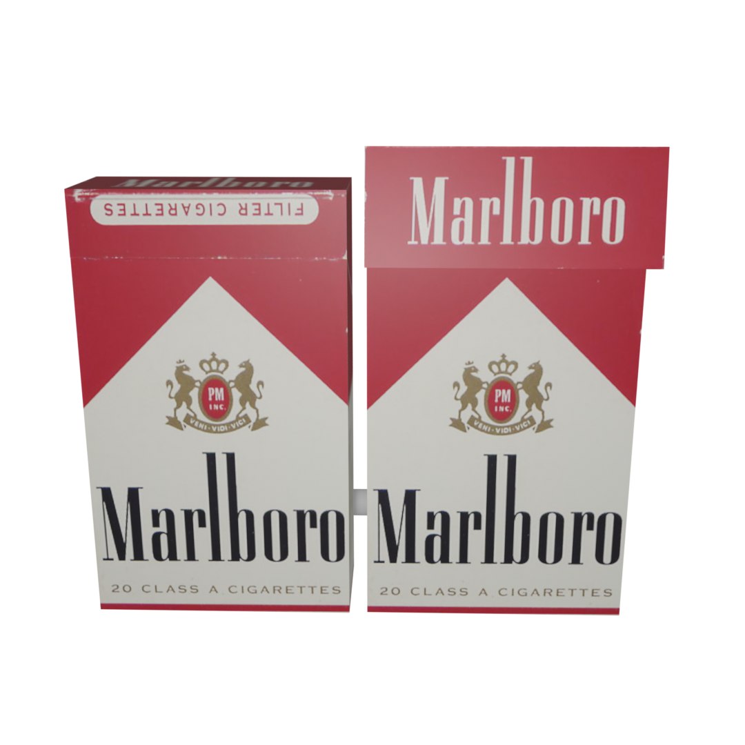 3D Model Opened Closed Marlboro Packs - TurboSquid 1475784
