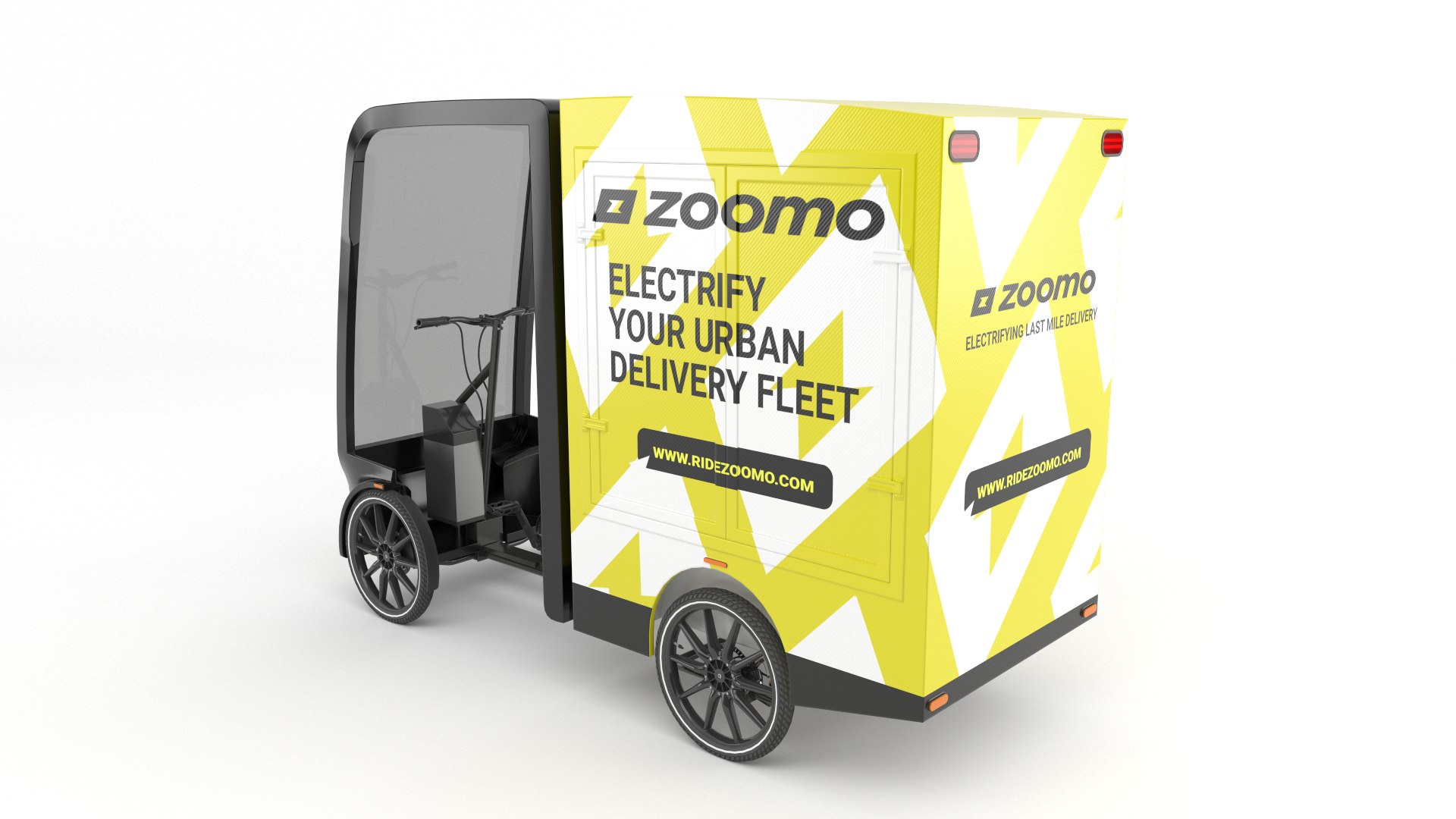 3D Zoomo Delivery Bike Model - TurboSquid 2119741
