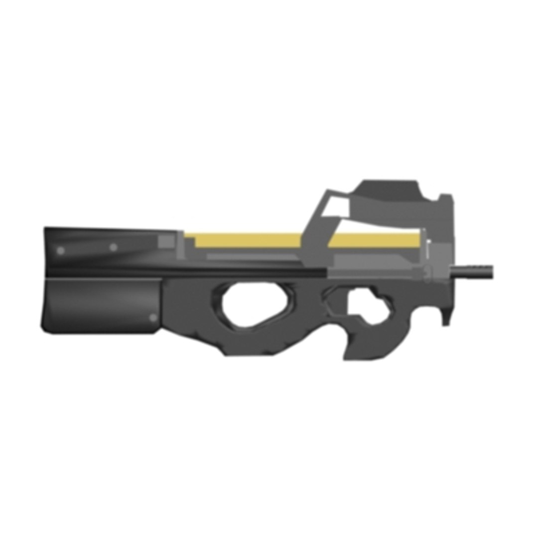 3ds max fn p90 gun