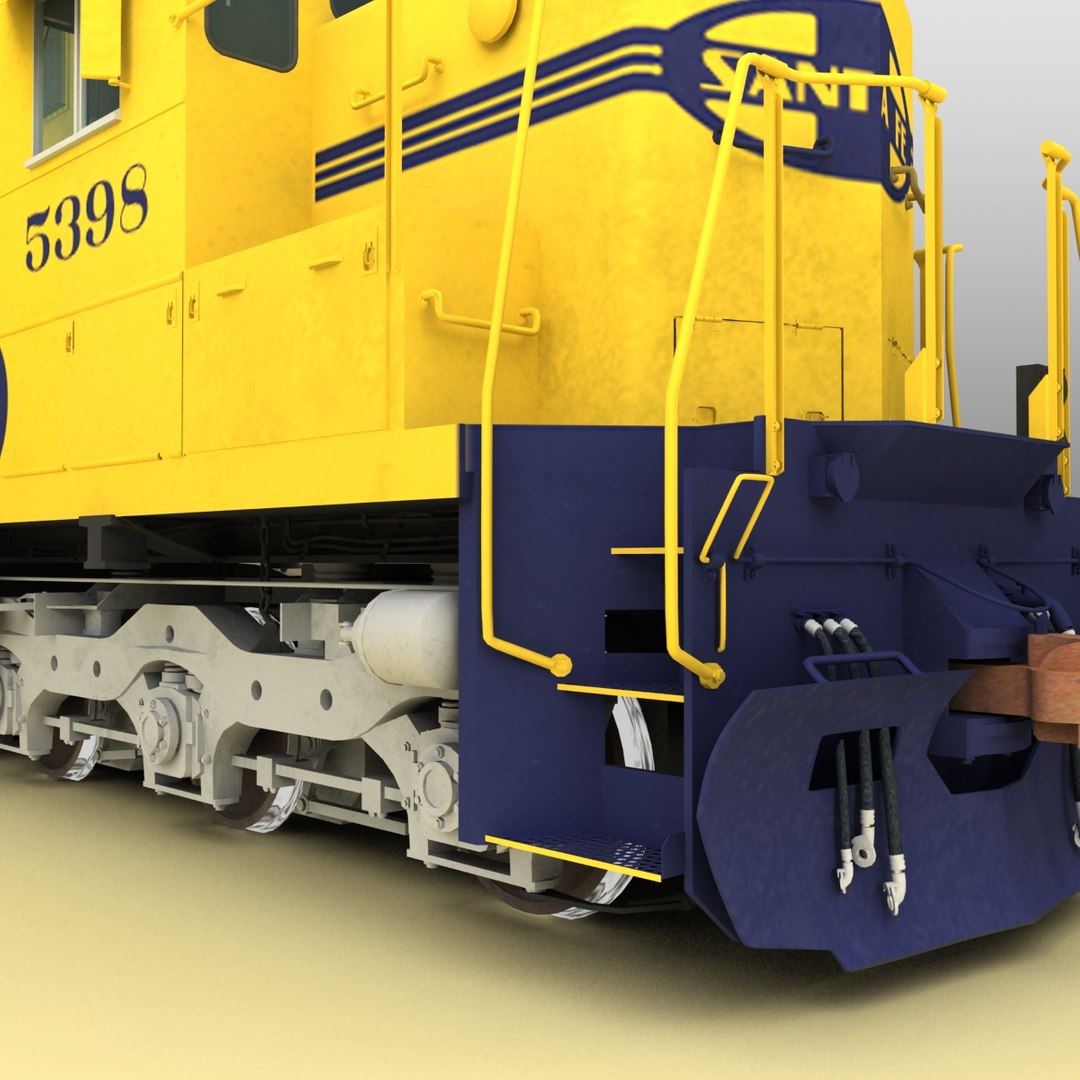 Emd Sd45 Engines Sf 3d Max