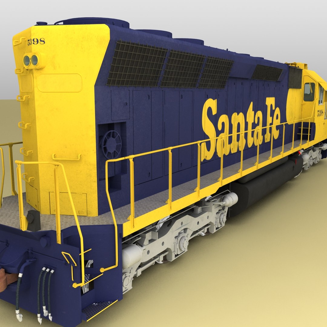Emd Sd45 Engines Sf 3d Max