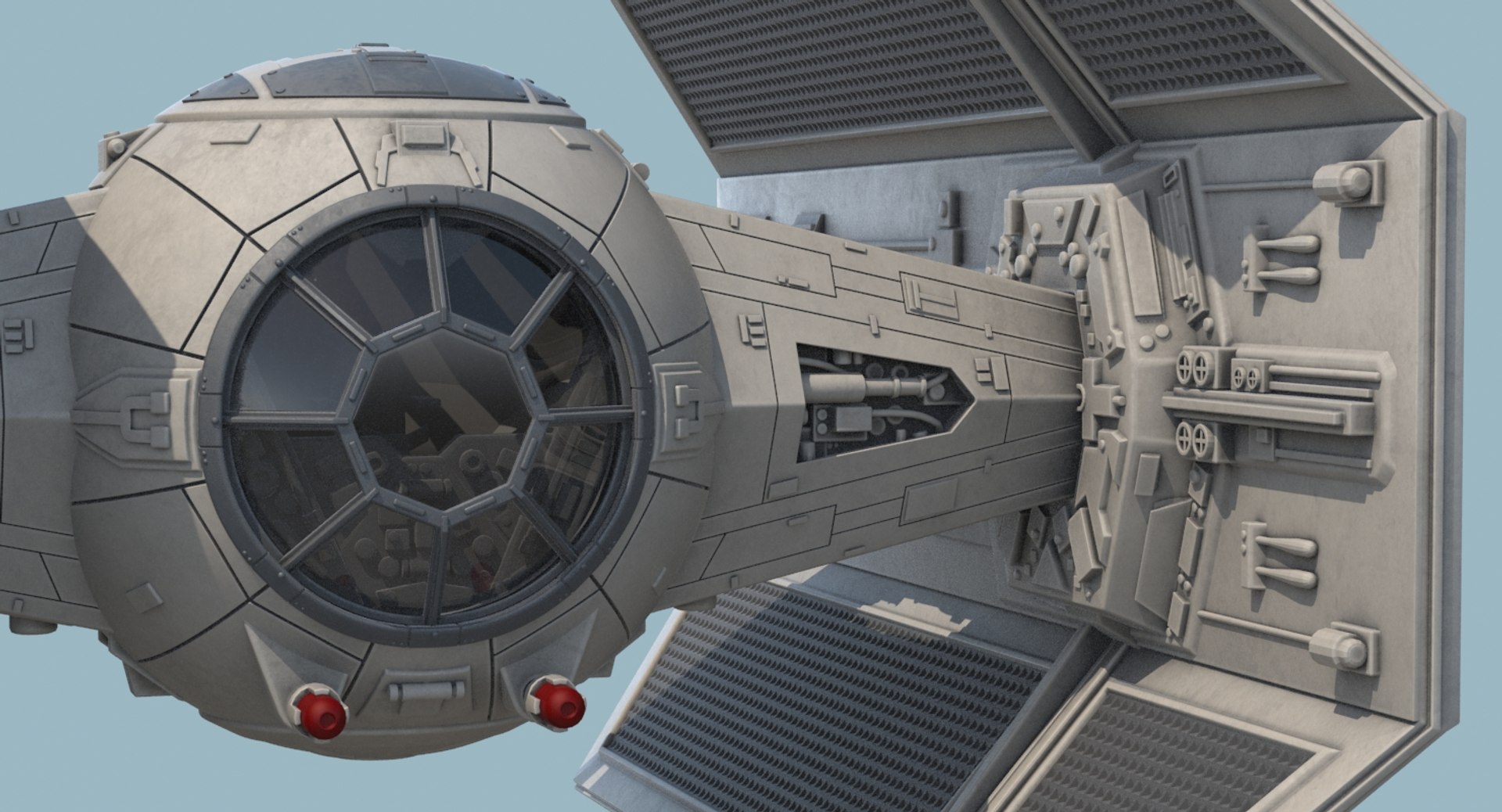 Vaders Tie Fighter 3d Model