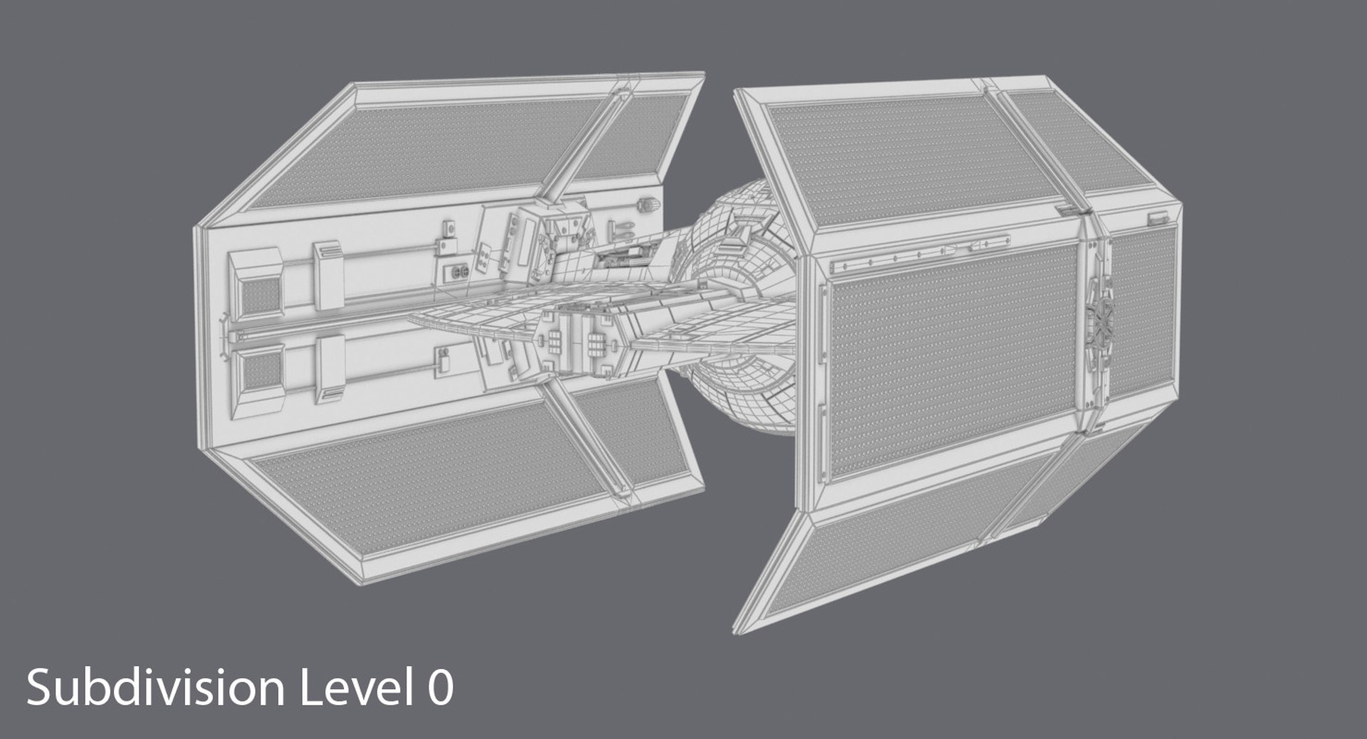 Vaders Tie Fighter 3d Model
