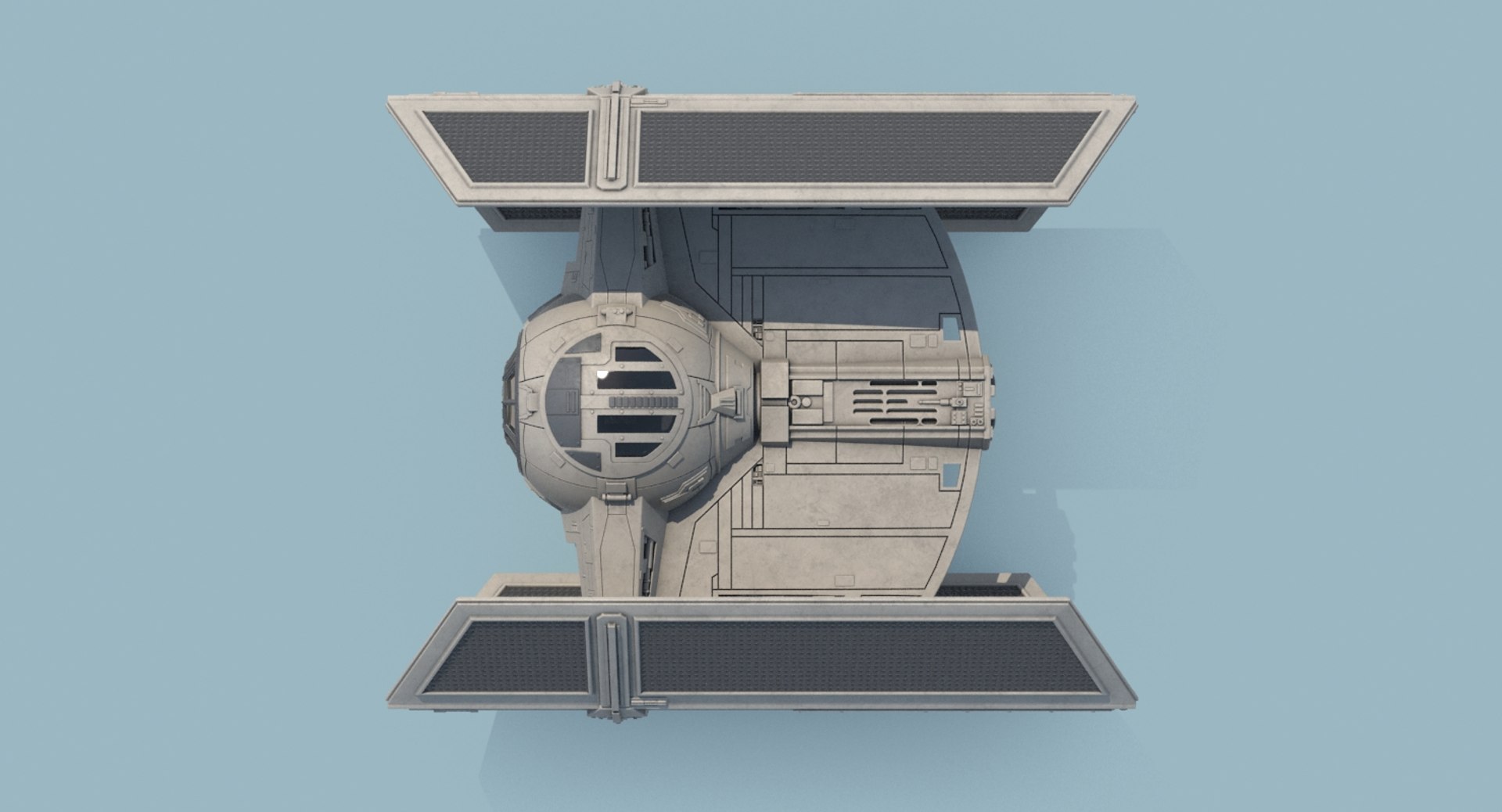 Vaders Tie Fighter 3d Model