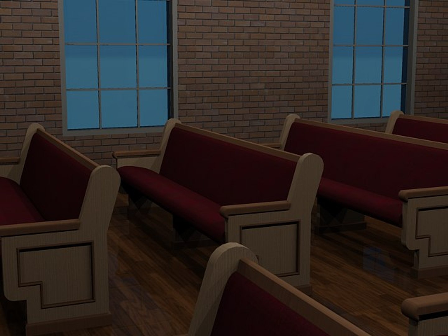 96 Church Pew 3d Dxf